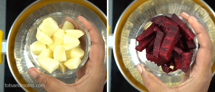 Beetroot Potato Puree for Babies and Toddlers